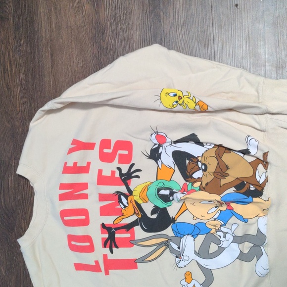 Warner Bros. | Tops | Looney Tunes Size Adult Medium Tan Looney Tunes ...
